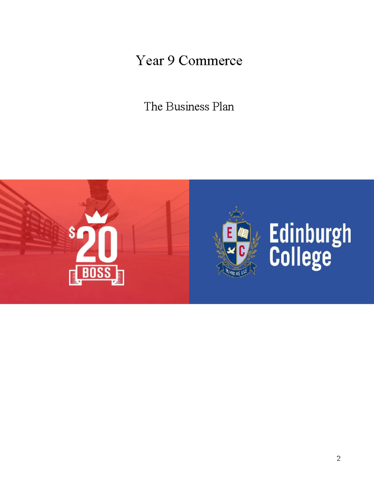 Year 9 Commerce: Business Plan Template for Entrepreneurs - Studocu