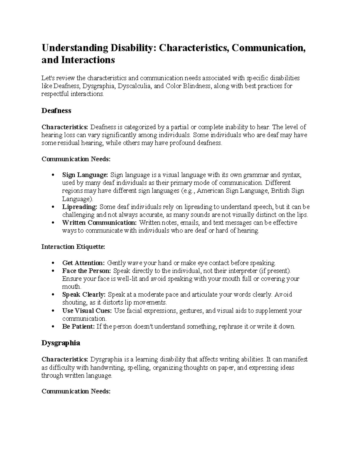 Cpacc Study Guide: Understanding Disability, Communication, and ...