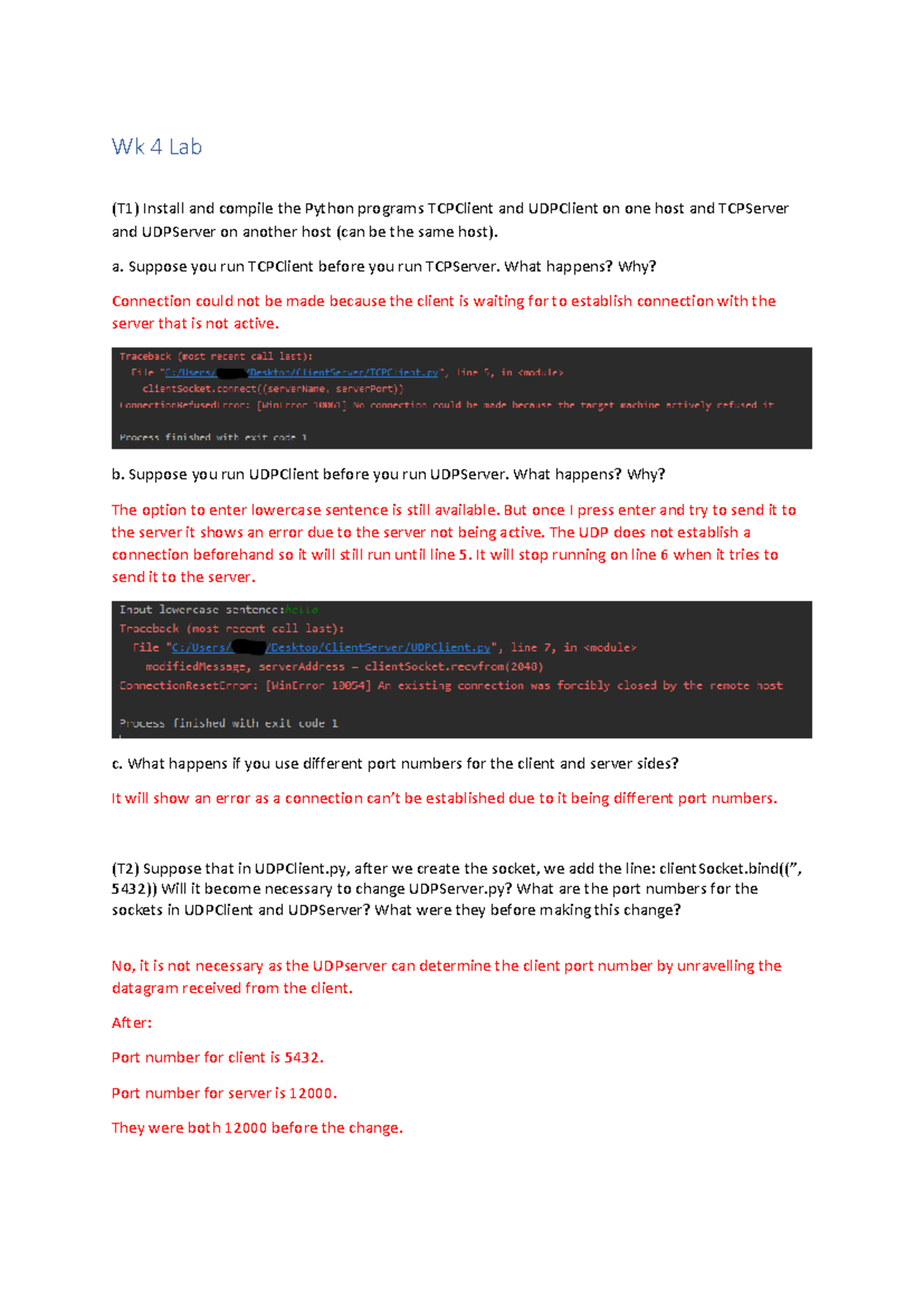 Wk 4 Lab - Wk 4 Lab - Wk 4 Lab (T1) Install and compile the Python ...