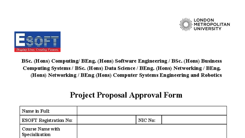 BSc. Project Topic Approval Form - Rasalingam Kugatharshan - Studocu