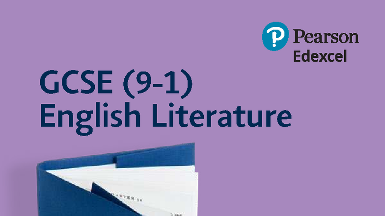 GCSE English Literature Specification (1ET0) Overview 2015 - Studocu
