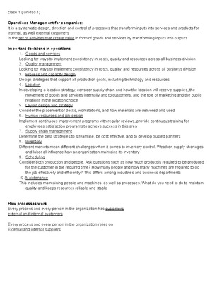 MOCK Operation - Simulacro Parcial - Name/ Surname University Number ...