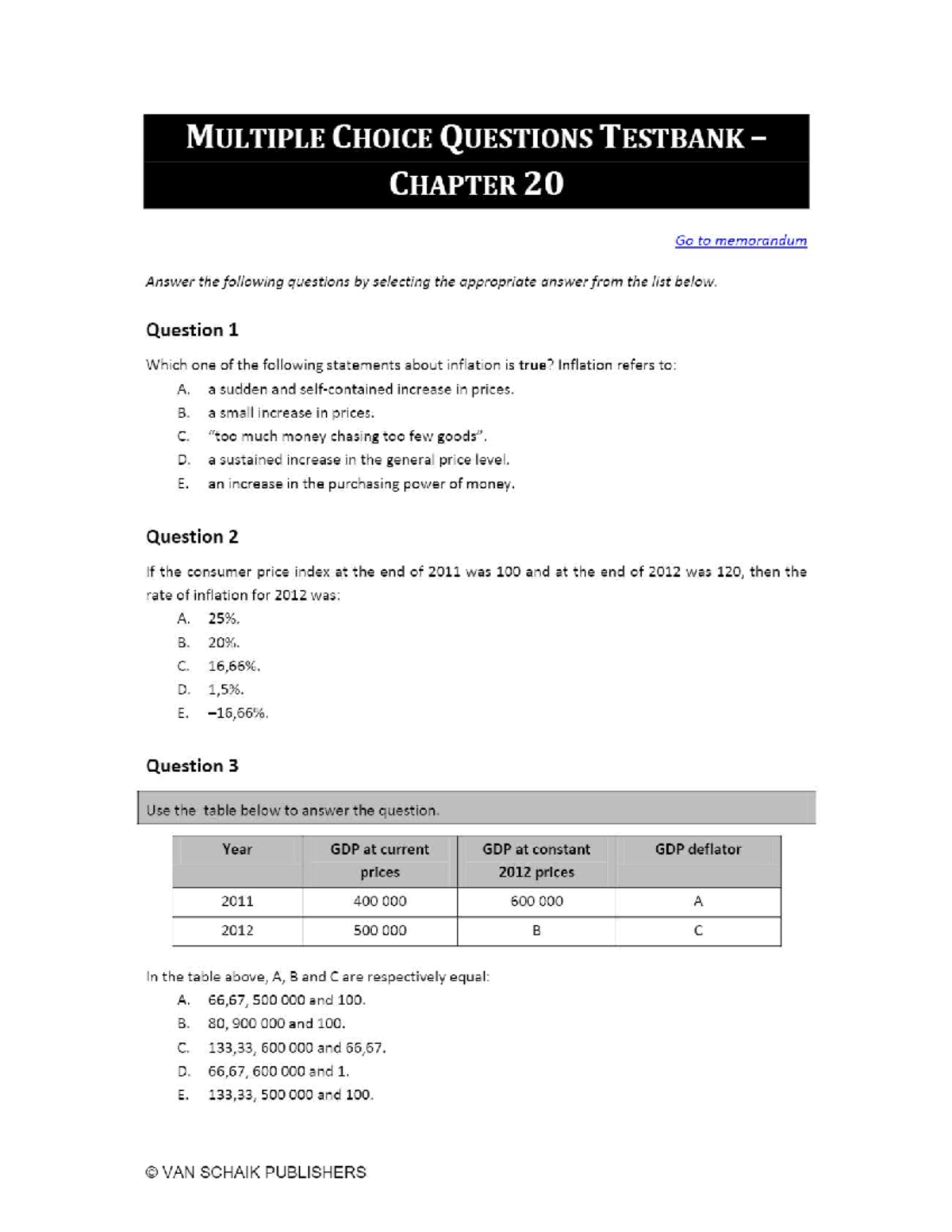 Chapter 20: Economic Principles and Theories (Econ) - Studocu