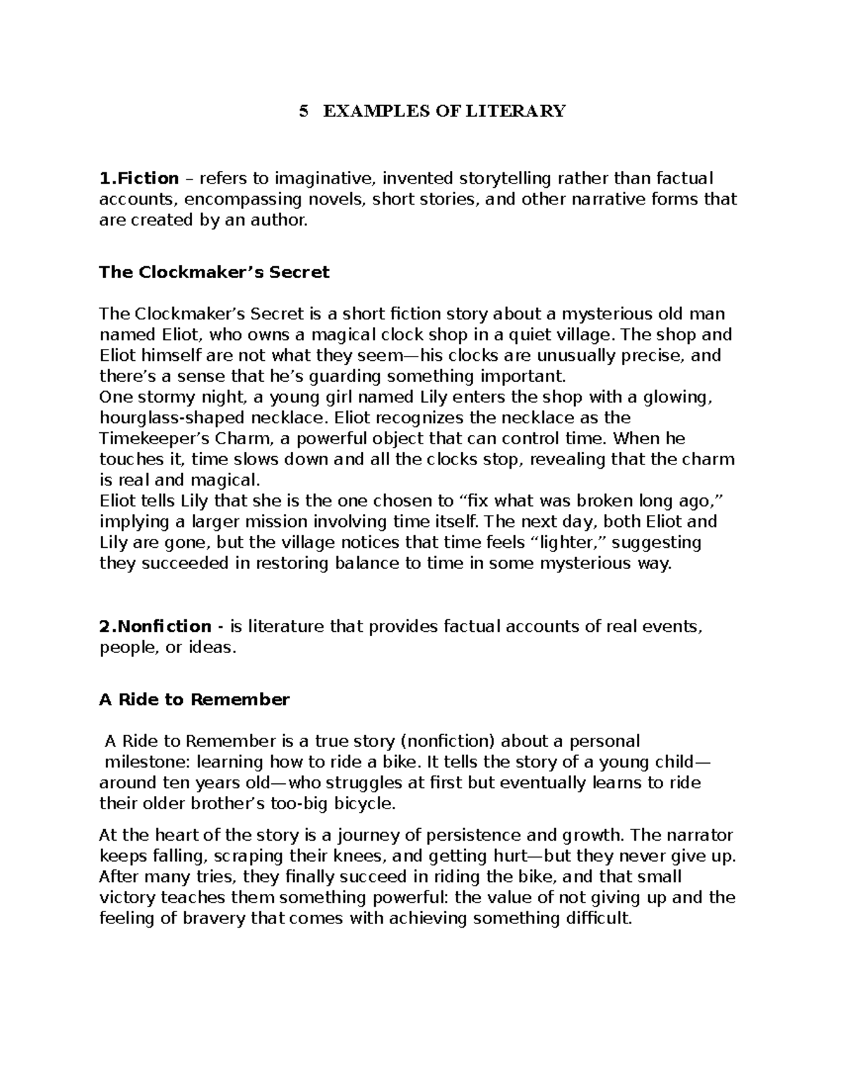 Literary Analysis: 5 Examples of Fiction, Nonfiction, Poetry, and Drama ...