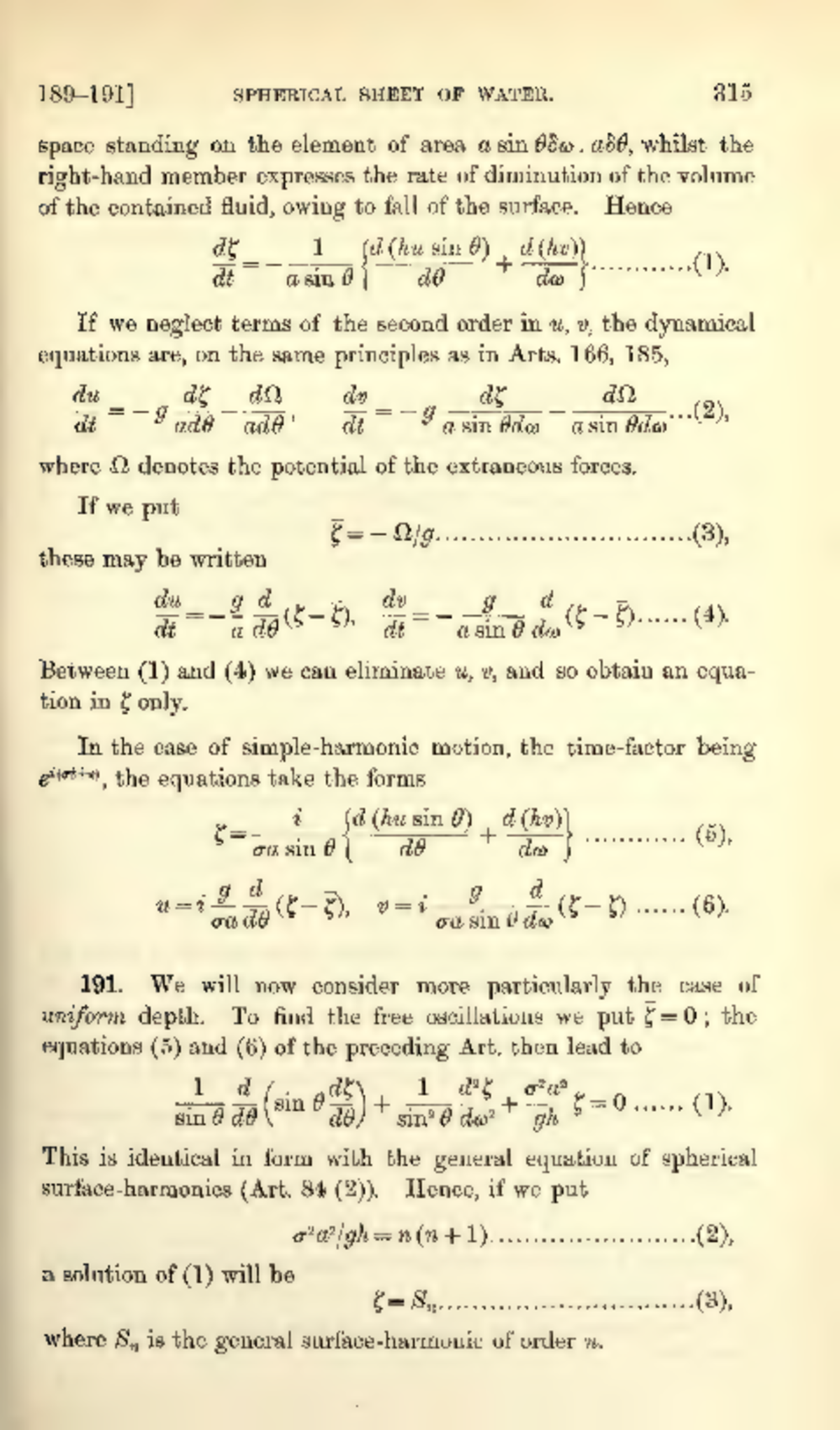 Hydrodynamics: Spherical Sheet of Water Analysis (Pages 339-340) - Studocu