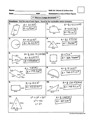 Honors Geometry - Honors - Studocu