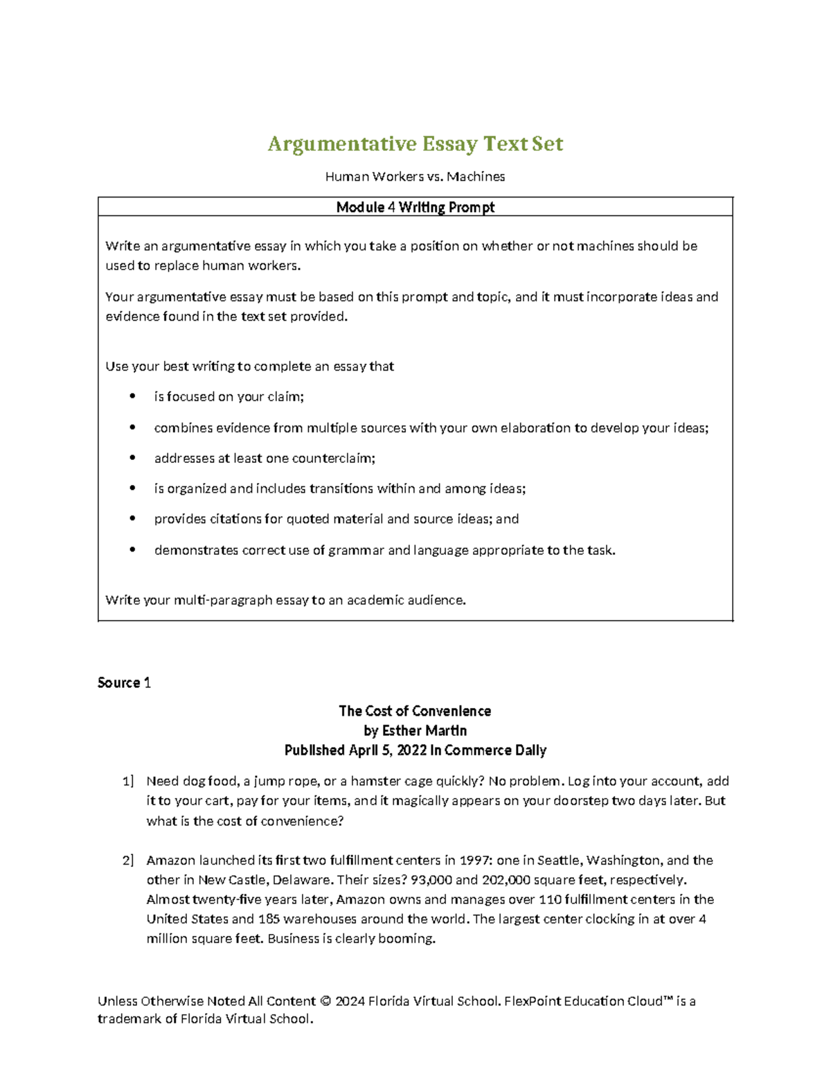 Argumentative essay text set - Argumentative Essay Text Set Human ...