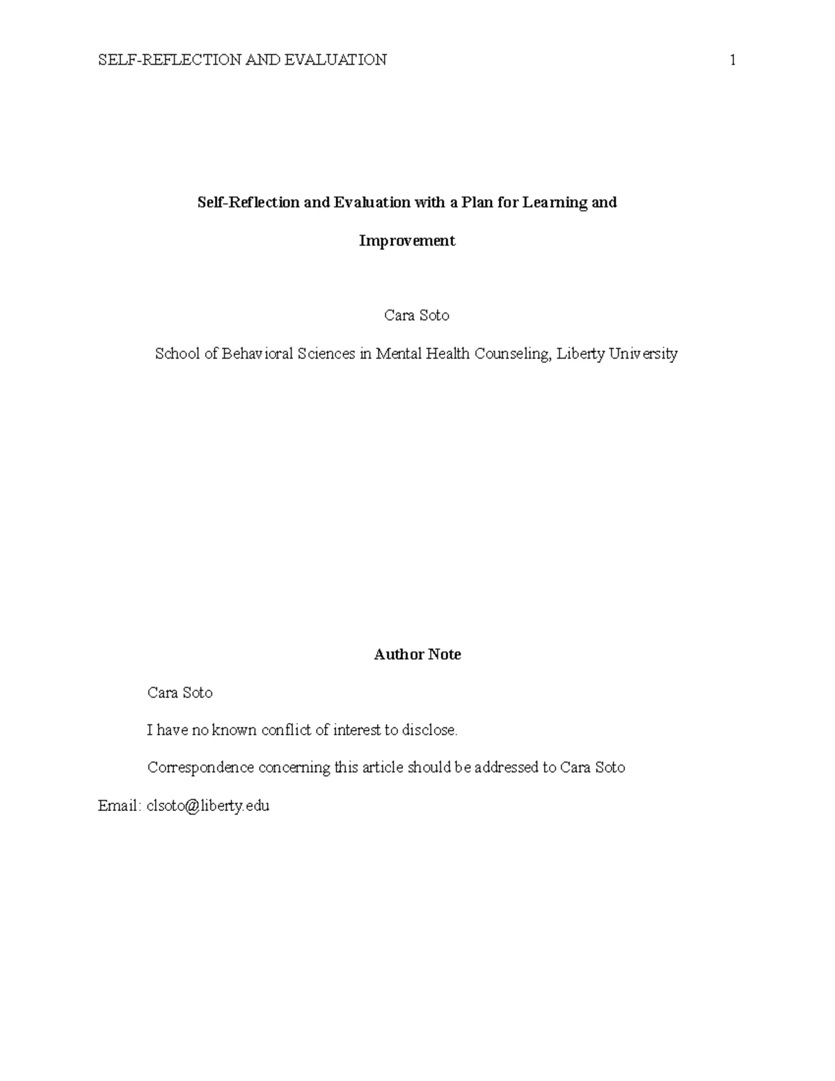 Quiz (Course Code): Assessment & Goal Setting Insights - Studocu