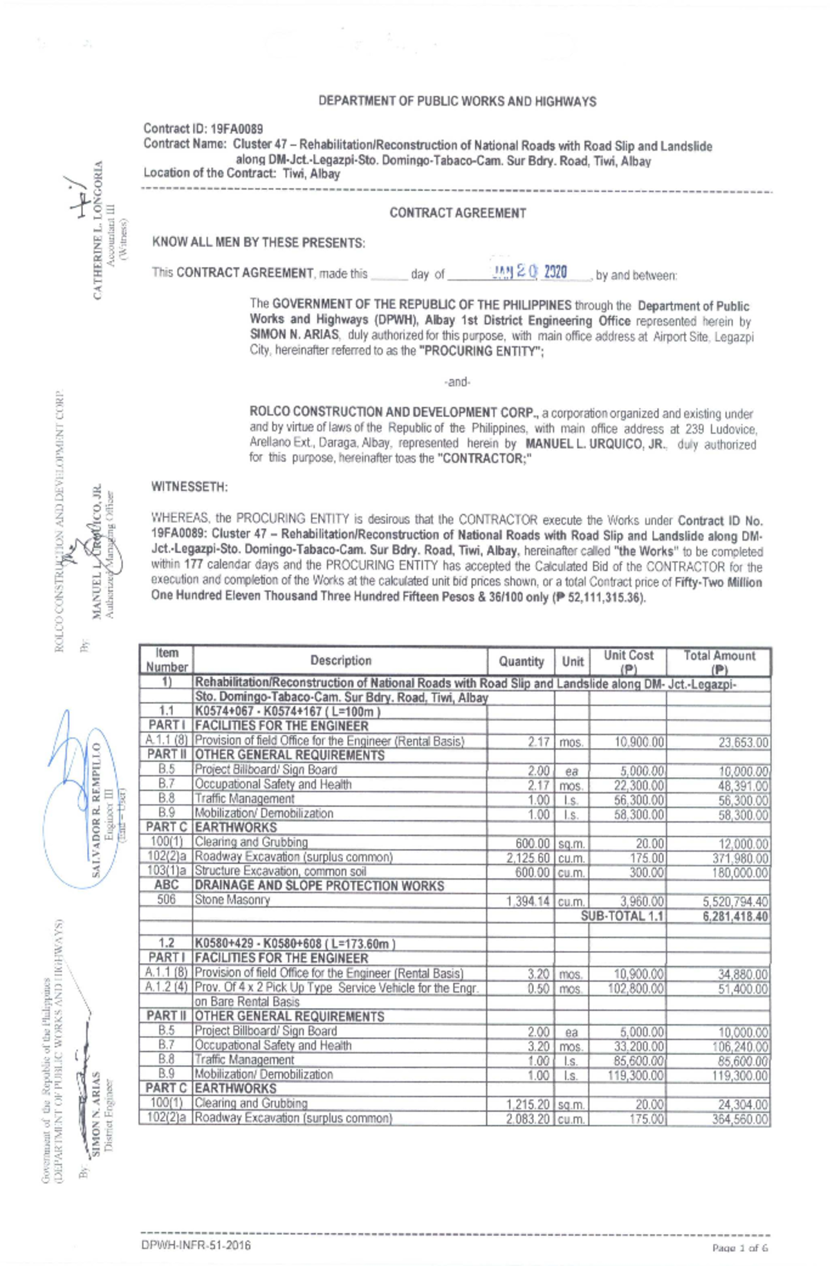 19FA0089 C - Comprehensive Unit Price Analysis for Road Contract - Studocu