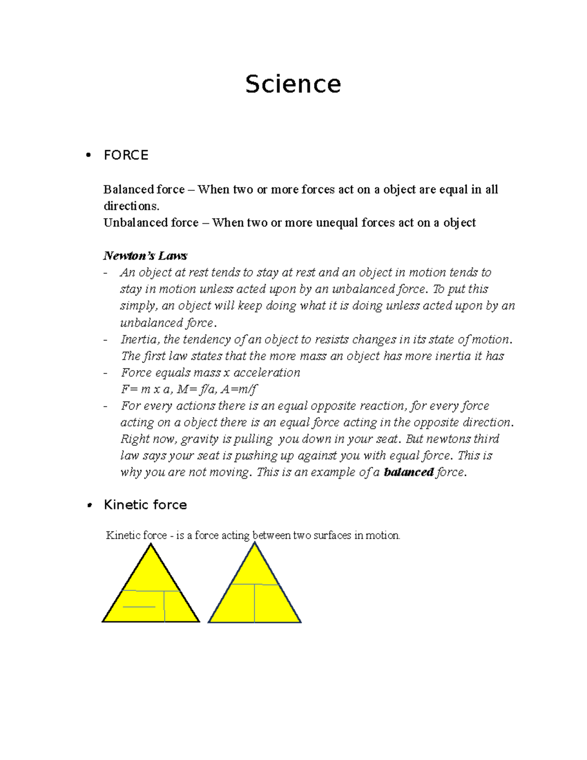 Science Reviewer - this is very very helpful - Science FORCE Balanced ...