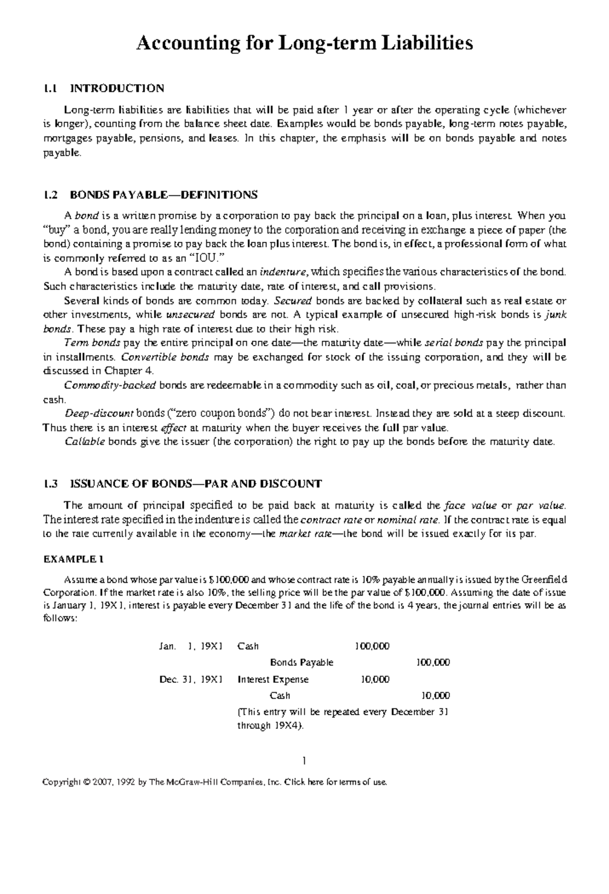 Chapter 4: Accounting for Long-term Liabilities (ACC 101) - Studocu