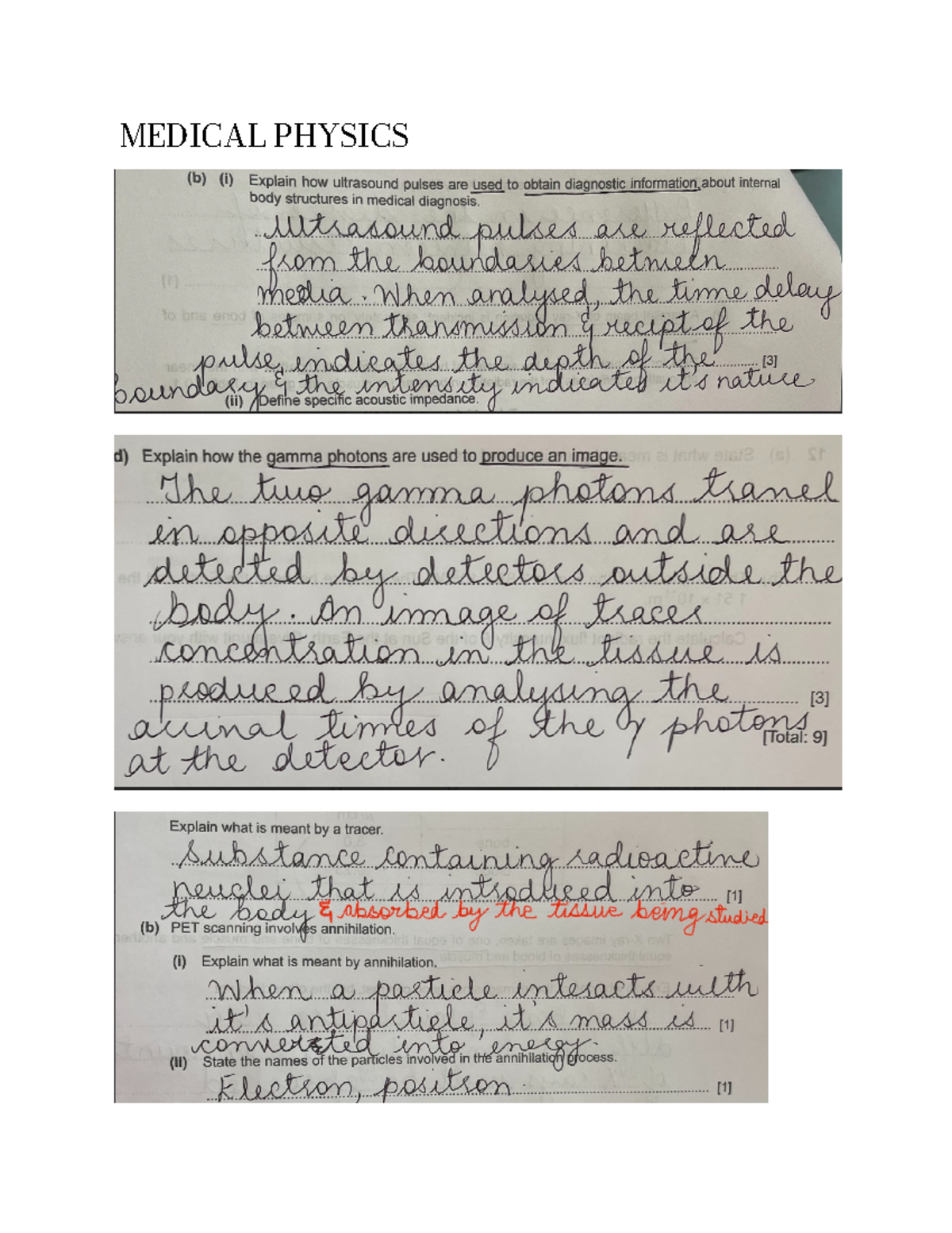 Medical Physics - 9702: Understanding Ultrasound and PET Scanning ...