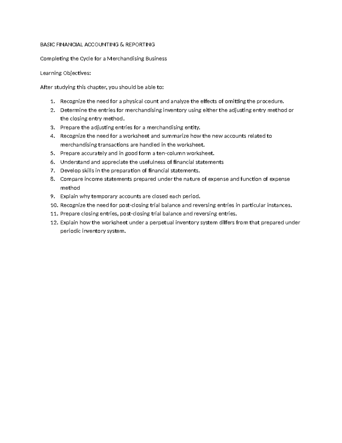 BASIC FINANCIAL ACCOUNTING REPORTING: Chapter 8 Overview (2019) - Studocu