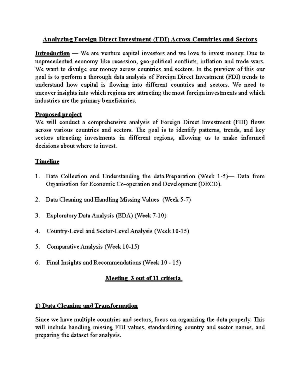 FDI DATA601 - presentation - Analyzing Foreign Direct Investment (FDI) Across Countries and ...