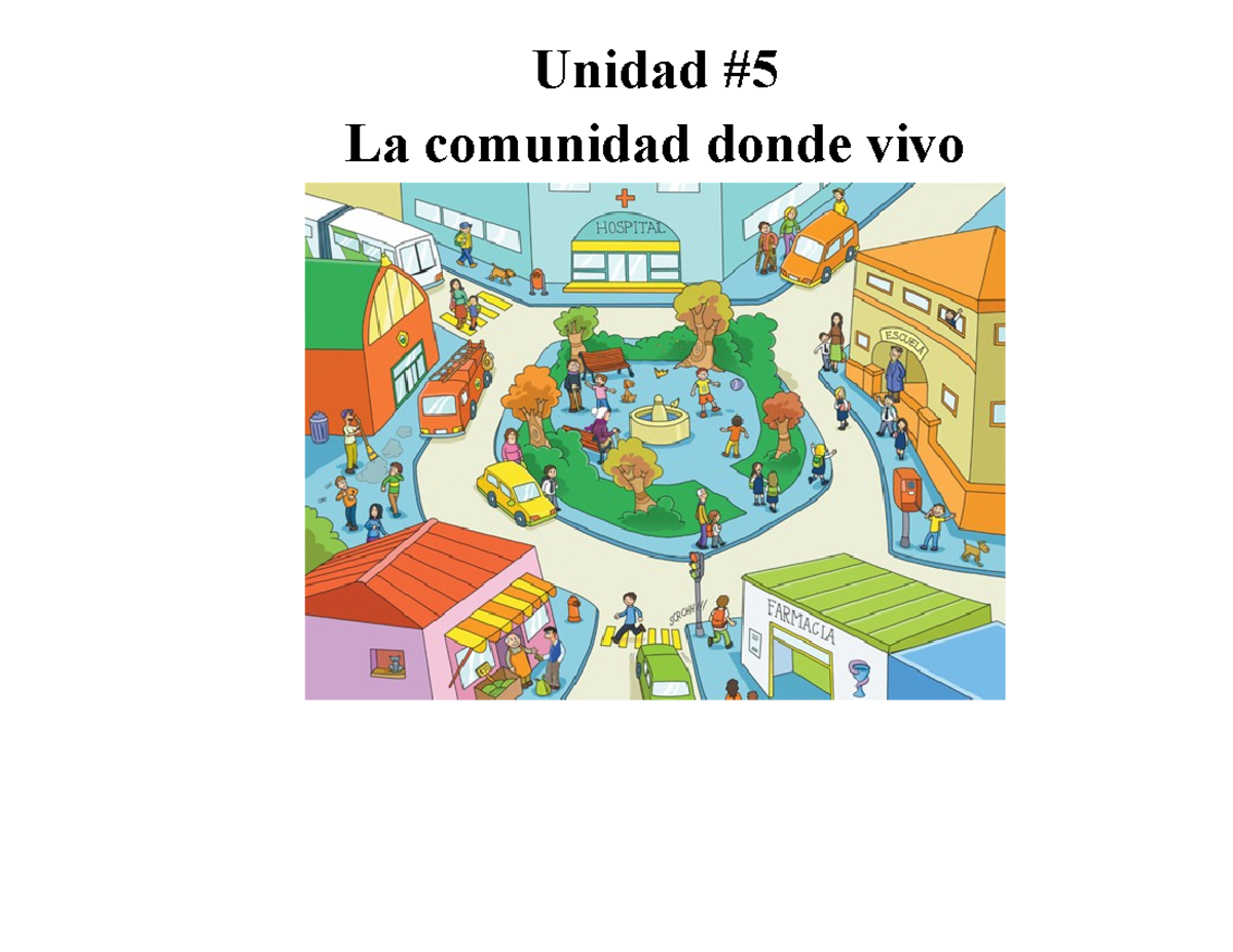 Enero Kínder - Unidad de Aprendizaje sobre la Comunidad - Studocu