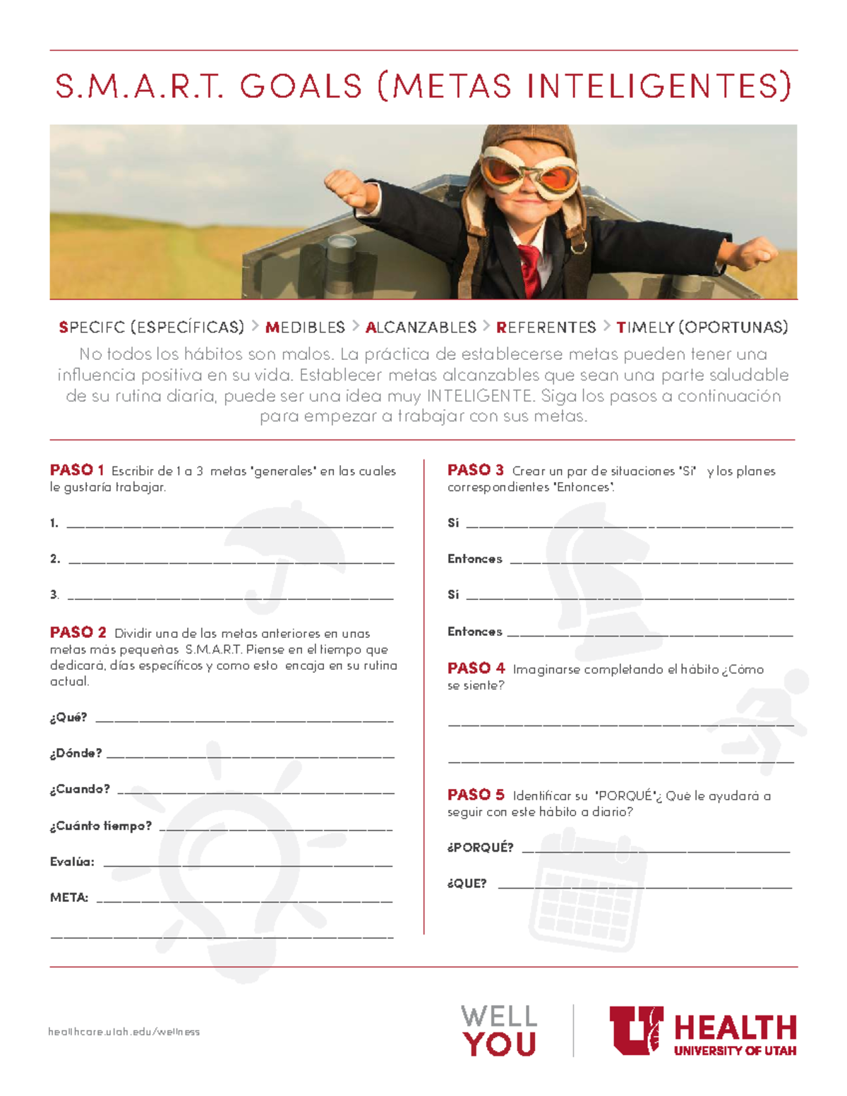 S.M.A.R.T. Goals (Metas Inteligentes) - Notes in Spanish - Studocu