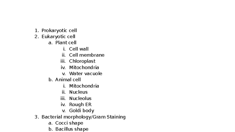Biology Review Guide: Cells, Tissues, Anatomy & Organ Systems (BIO101 ...