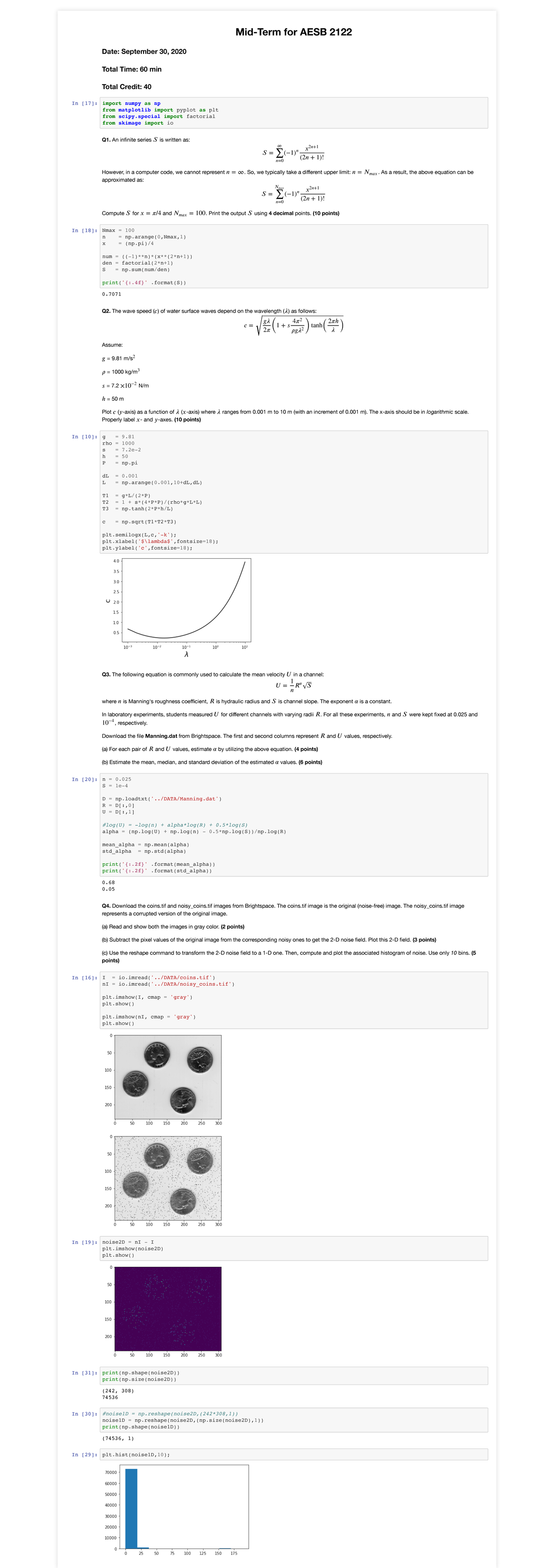 Mid Term-Solution 1 - Python midterm exam solved - Signals and Systems ...