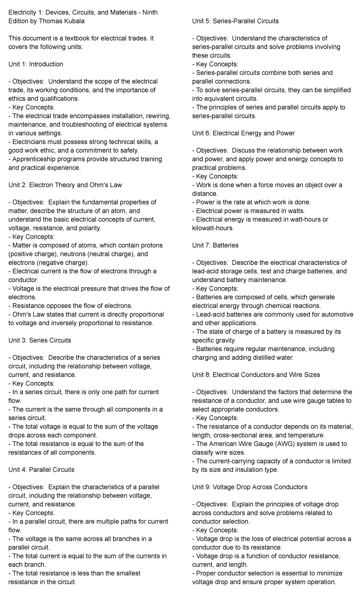 ELECT 101: Electrical Essentials - Devices, Circuits & Energy Concepts ...