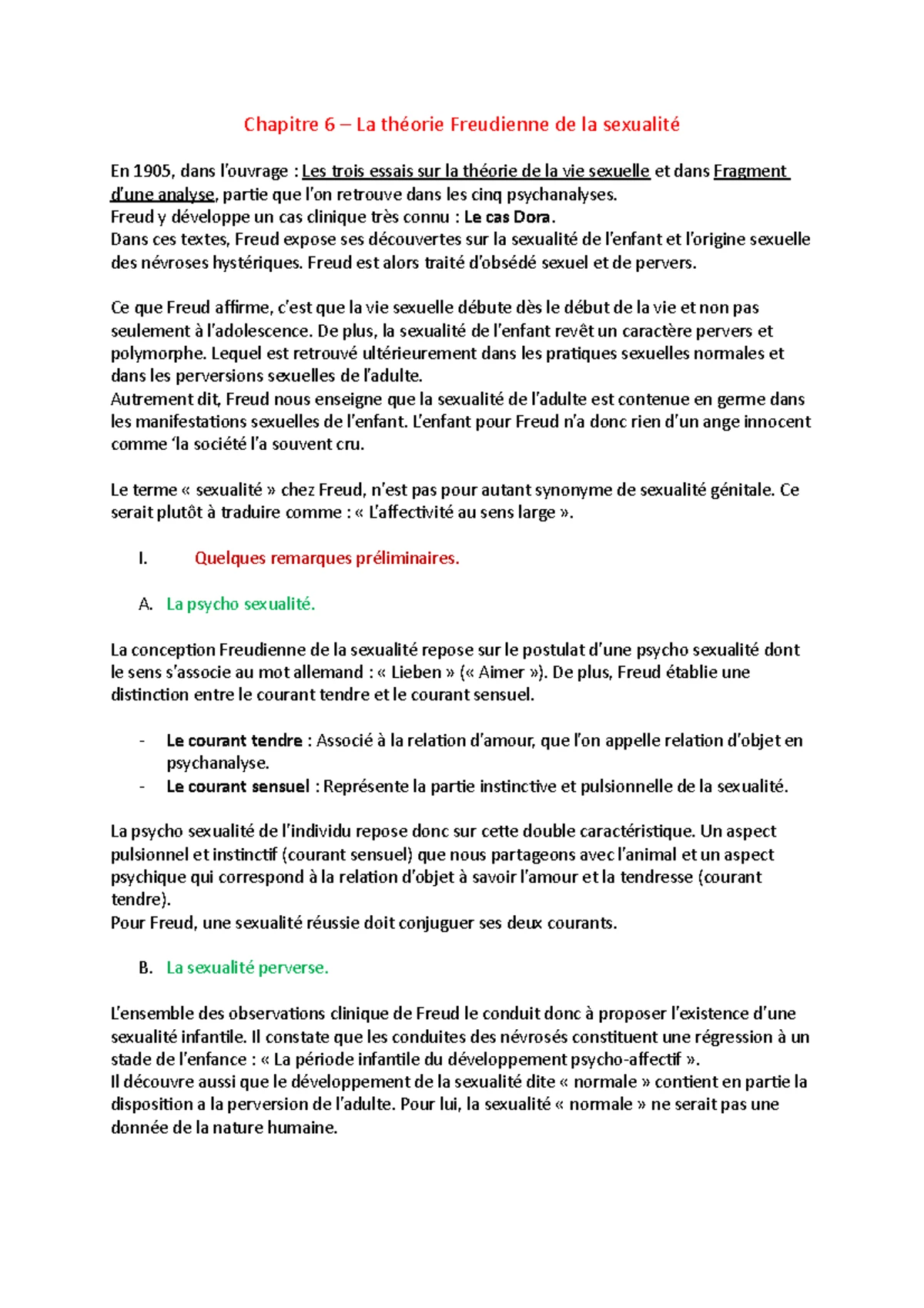 Cours de Psychologie 7 : la période de latence - Chapitre 7 : la ...