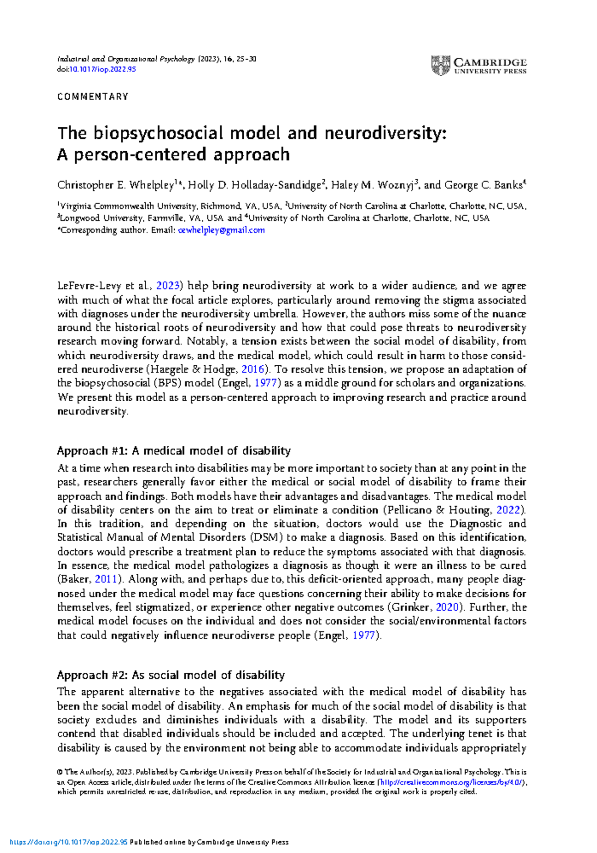 BPS Model & Neurodiversity: A Person-Centered Approach to Disability ...