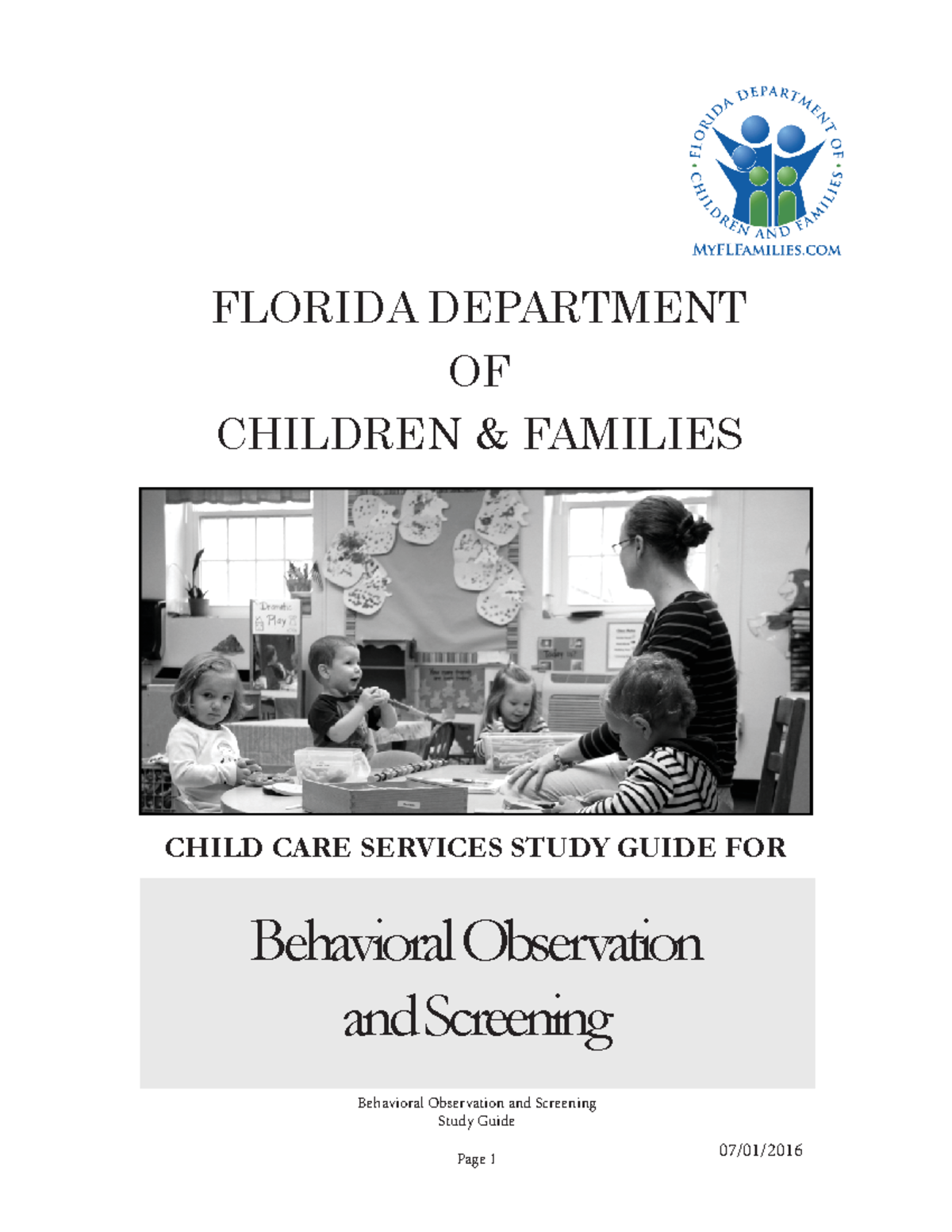 Behavioral Observation and Screening Study Guide (DCF Course) - Studocu