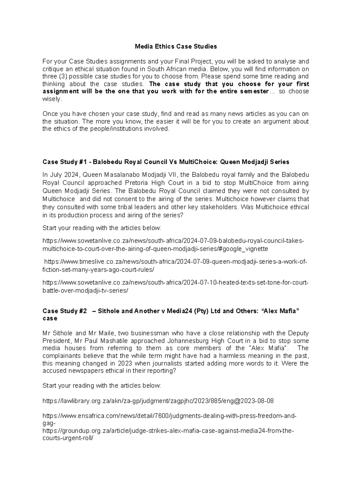 Media Ethics Case Studies 2024 - Media Ethics Case Studies For your ...