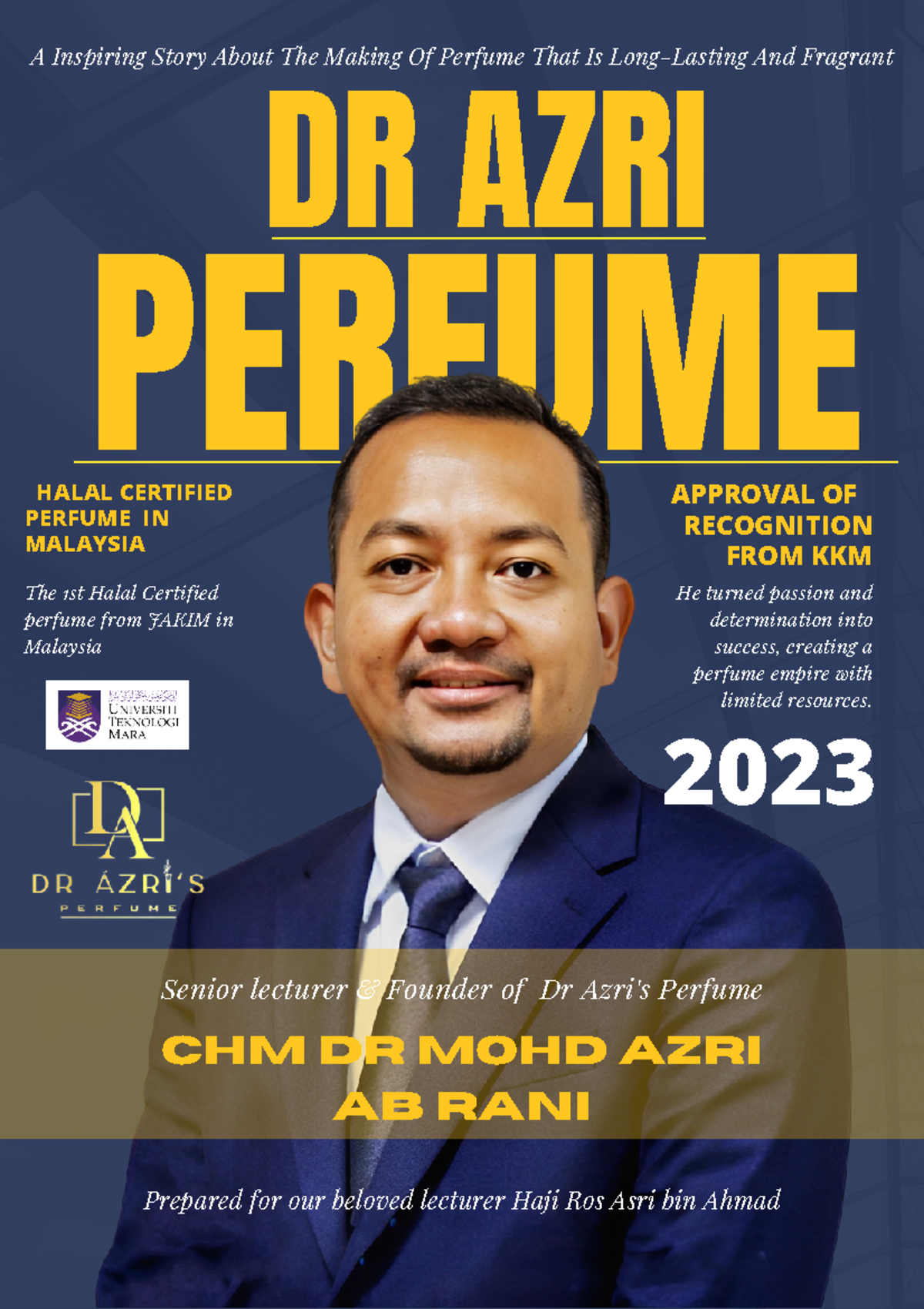Dr Azri Group Assignment on Halal Perfume Marketing MKT243 - Studocu