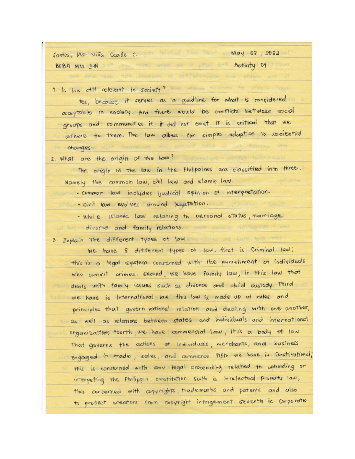 DOCUMENT 01 BSBA MM - Bachelor of Science in Business Administration ...