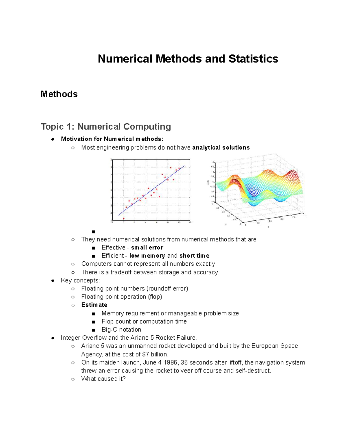 Numerical Methods and Statistics - Numerical Methods and Statistics ...