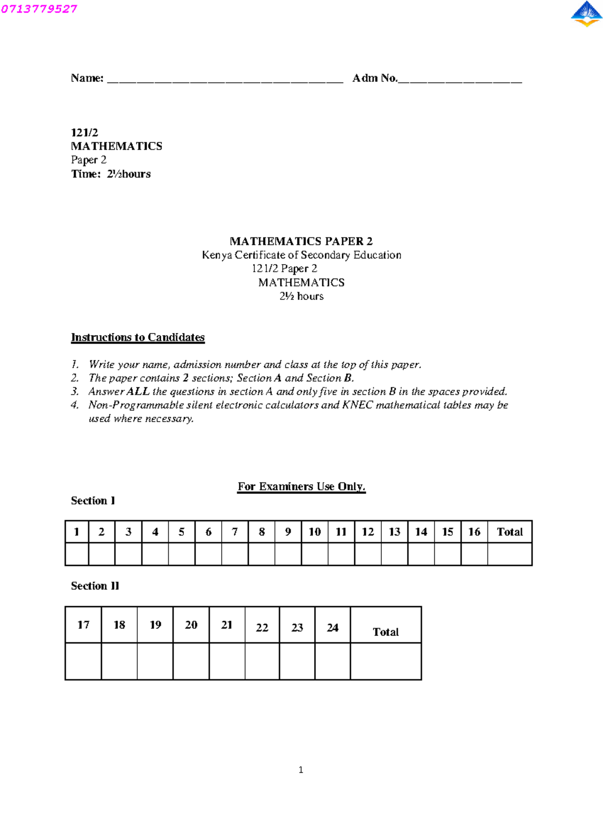 Mathematics Paper 2 (0713779527) - Learning Notes for Secondary Schools ...
