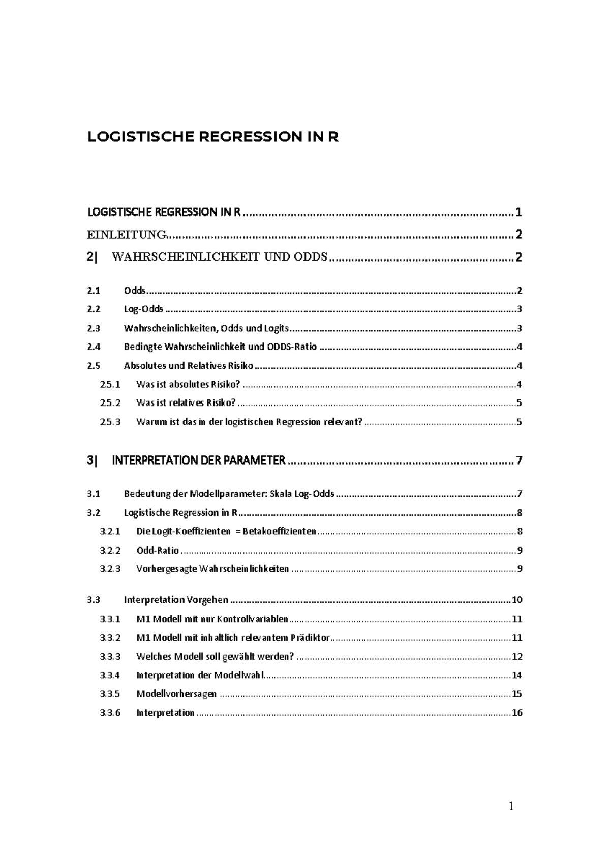 Logistische Regression in R: Eine umfassende Analyse und Interpretation ...