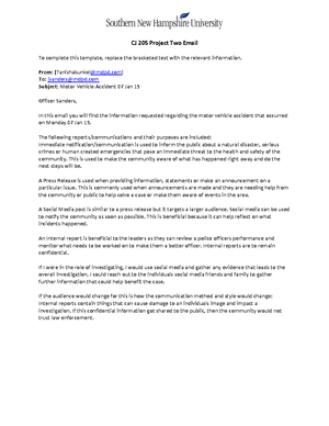 CJ 308 Project One - CJ 308 Project One Cybersecurity Guide Overview ...