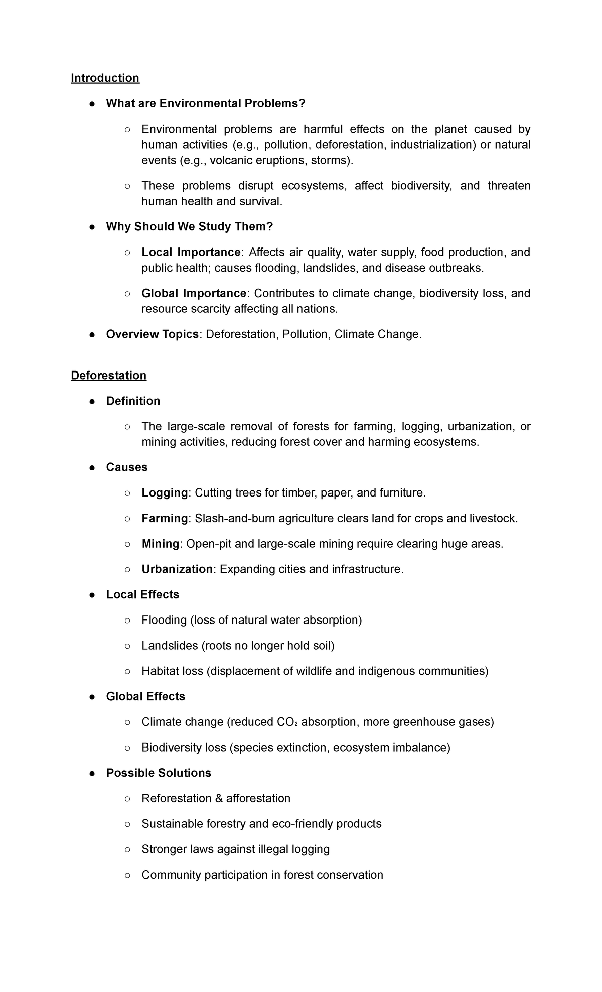 GE 9A Midterm Notes: Understanding Environmental Problems and ...