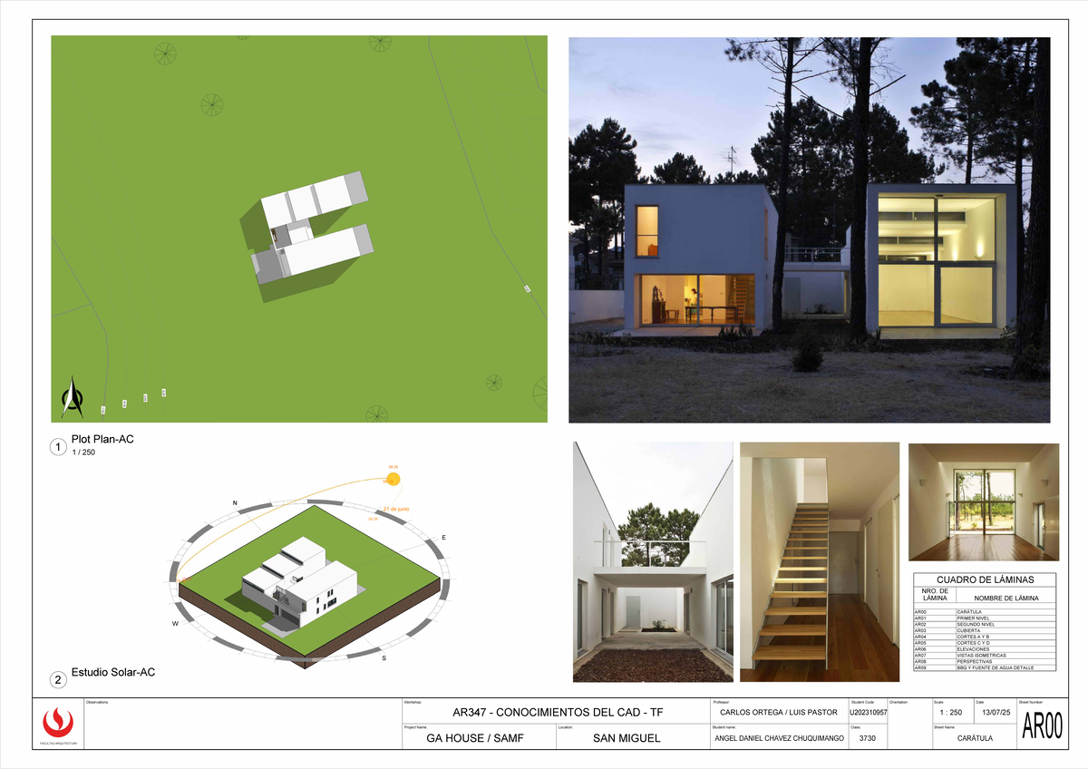 AR347 - TRABAJO FINAL: GA HOUSE - PLANO Y DETALLES - Studocu