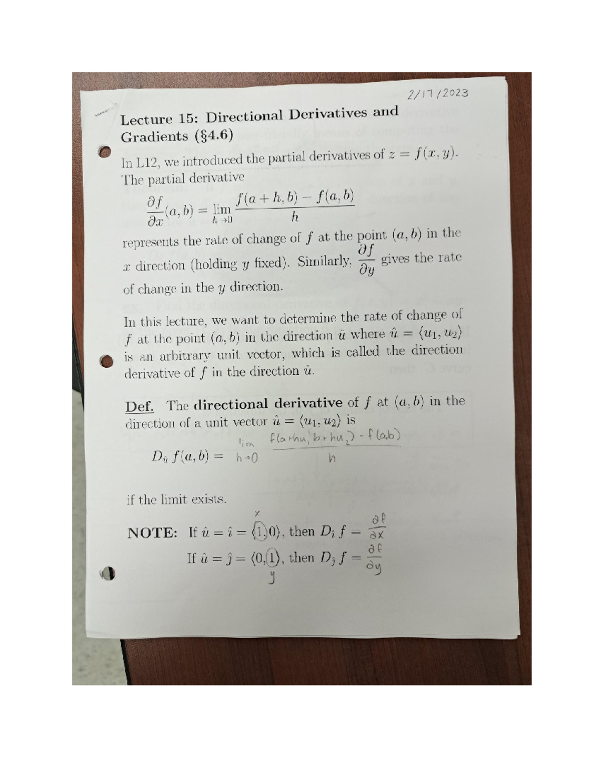 Lecture 15 Notes MAC 2313 - MAC 2313 - Studocu