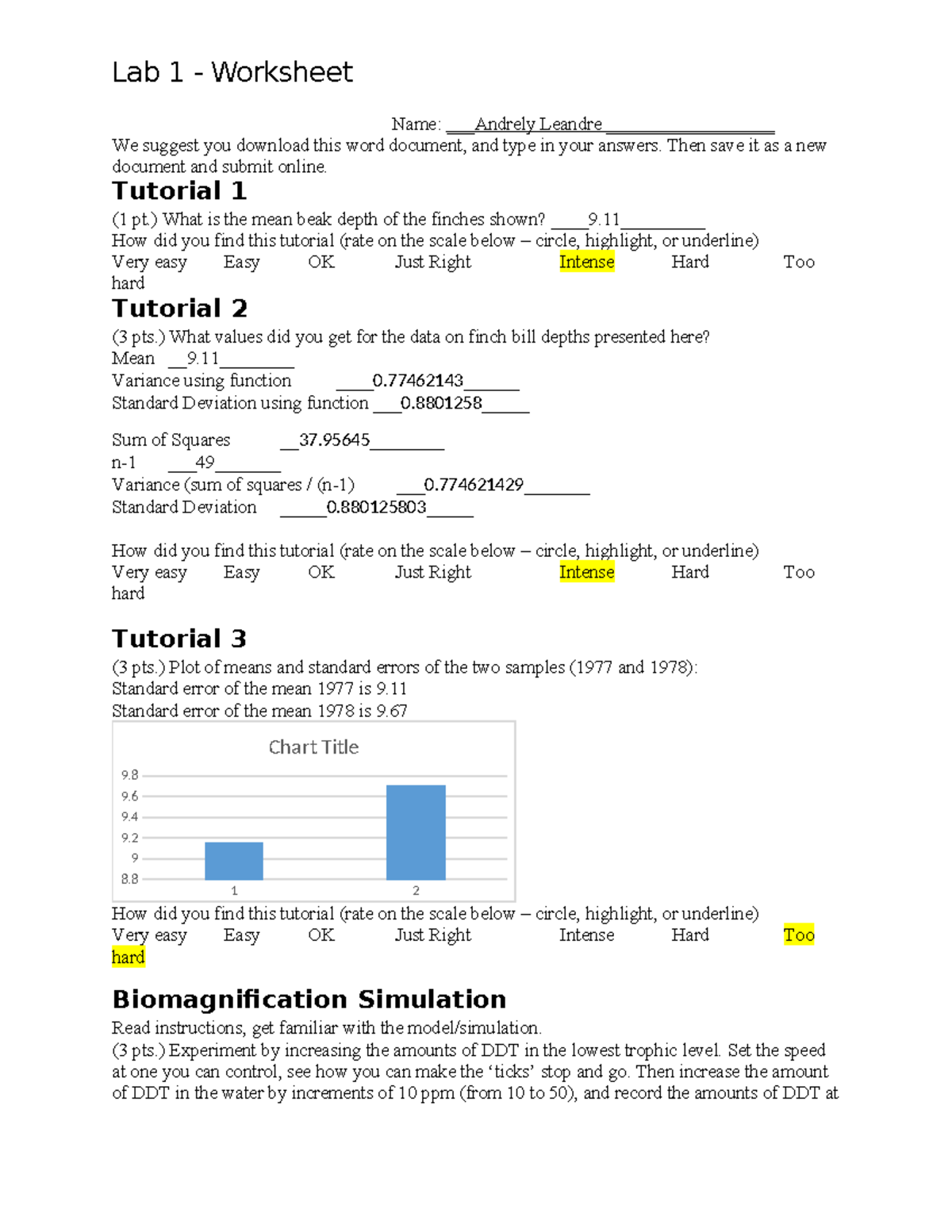 Lab 1 - first lab for an online course - Lab 1 - Worksheet Name ...