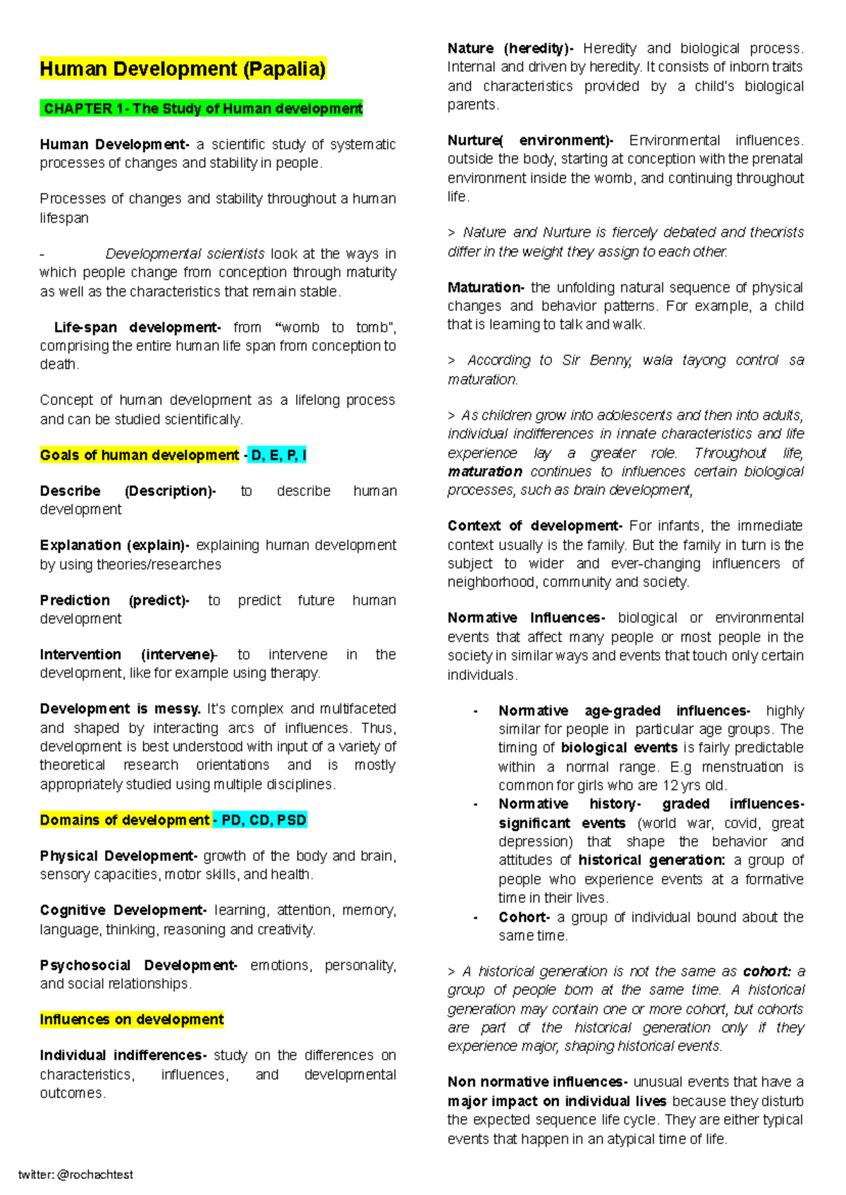Human Development Insights: Nature, Nurture, and Lifespan (PSY 101 ...