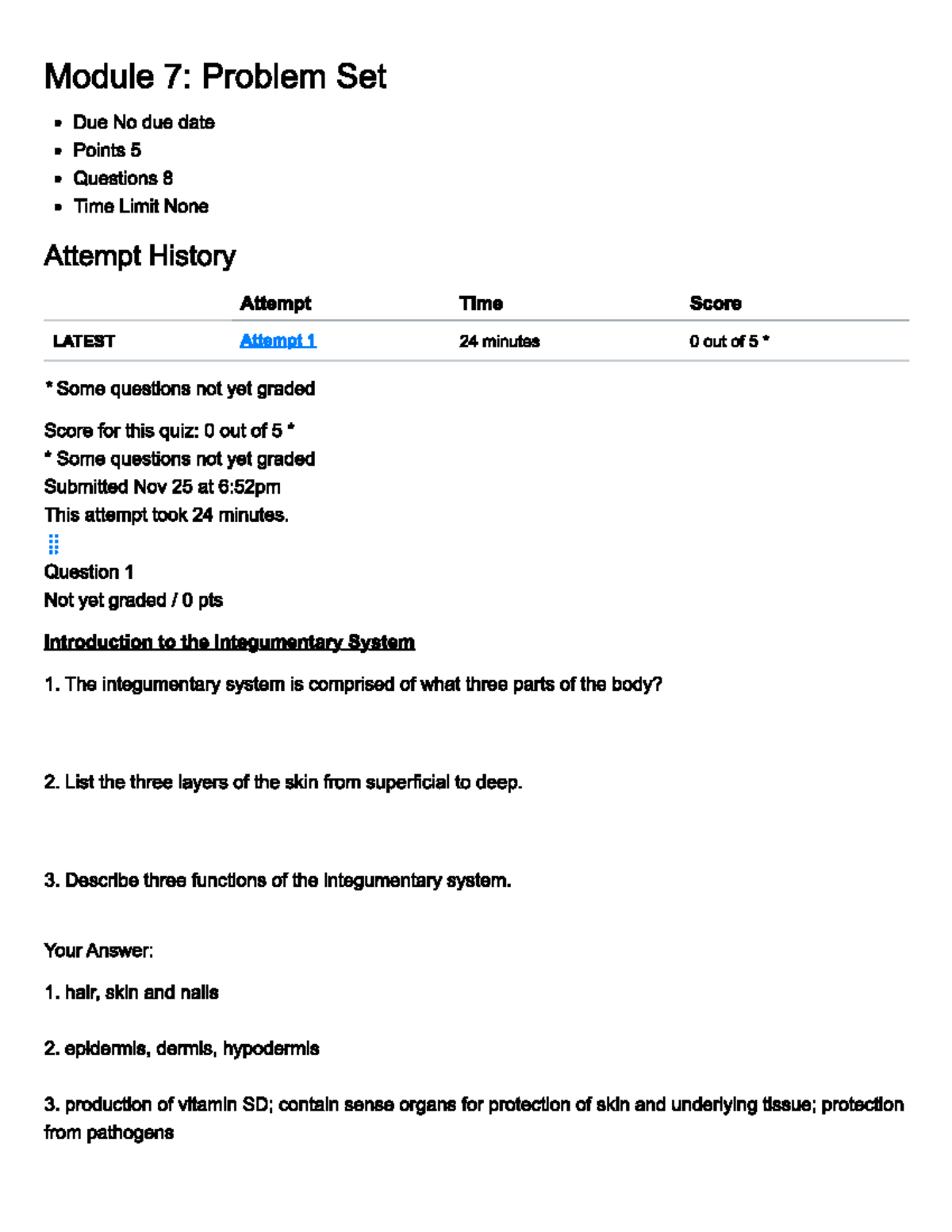 Module 7 Problem Set Review - BIOD 151 Portage - Studocu