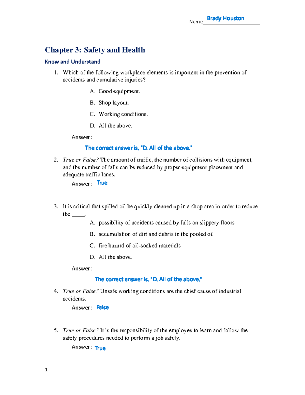 Chapter 3: Safety and Health Procedures - GRYK3 Industrial Training ...
