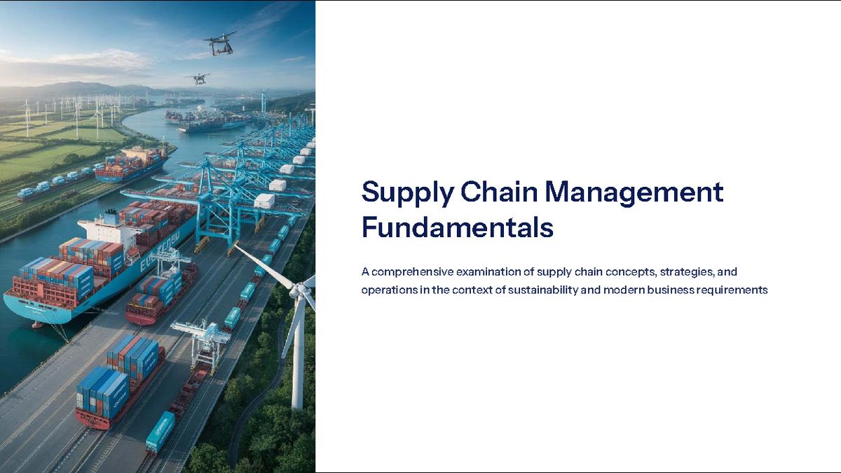 Supply Chain Management Fundamentals: Chapter 2 Insights - Studocu