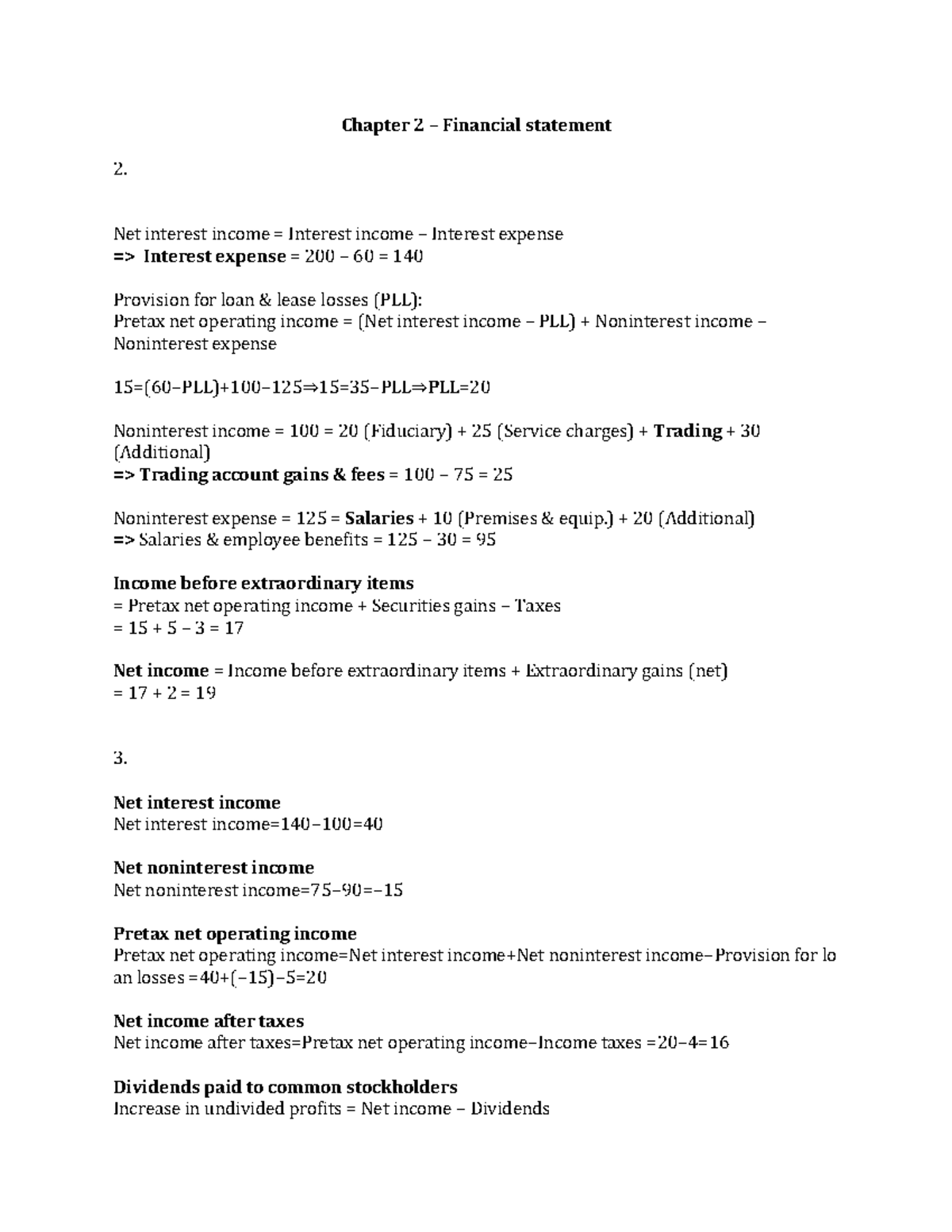 Chapter 2 Practice Results: Financial Statement Analysis - Studeersnel