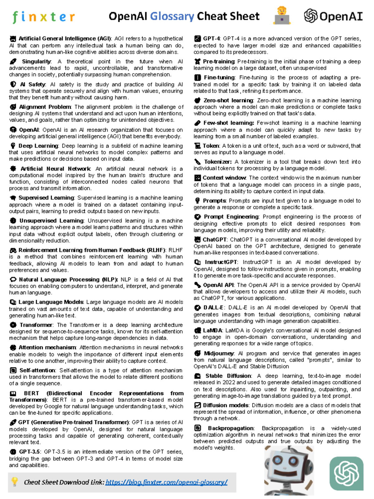 OpenAI AI Glossary Cheat Sheet: Key Terms & Concepts - Studocu