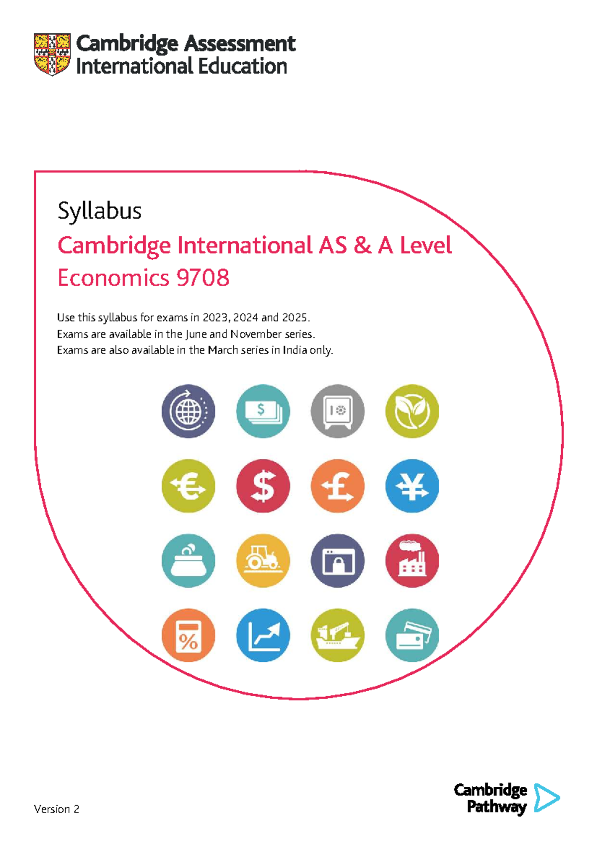 Cambridge International AS A Level Economics 9708 Syllabus Overview ...