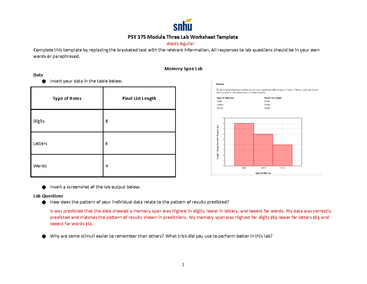 PSY 375 Module Six Lab Worksheet: Monty Hall & Wason Selection - Studocu
