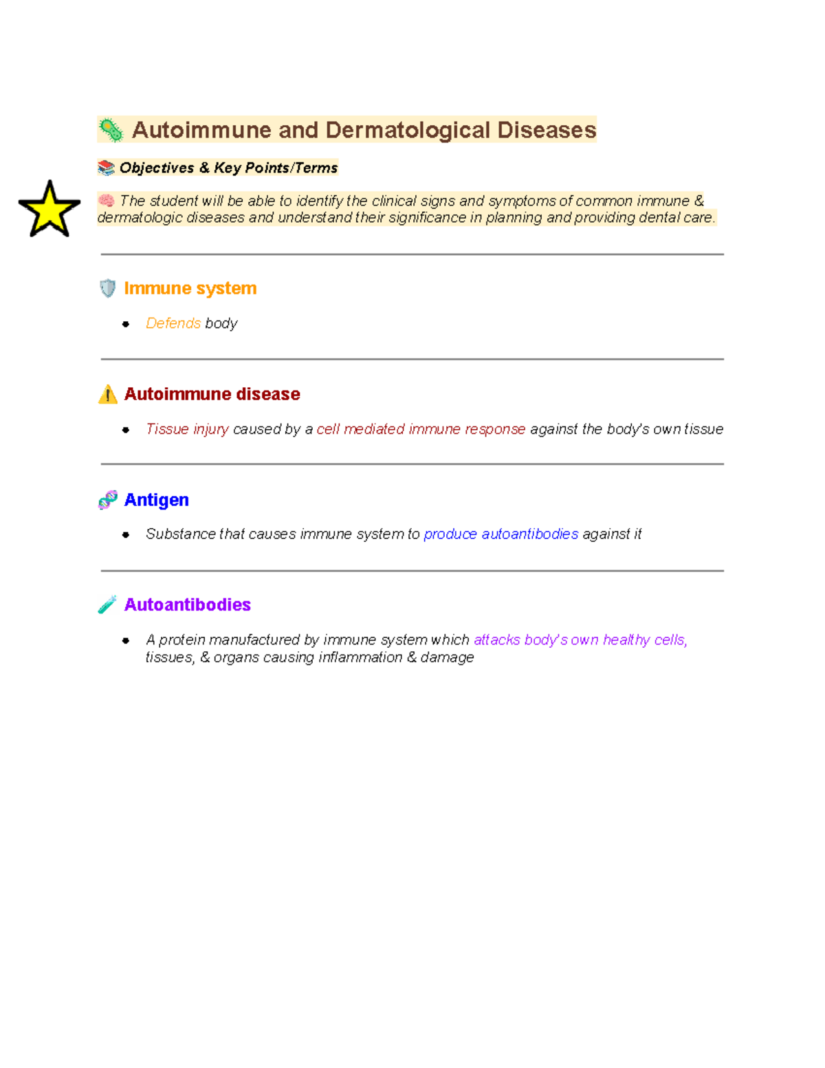 Autoimmune & Dermatological Diseases: Key Concepts for Dental Care ...