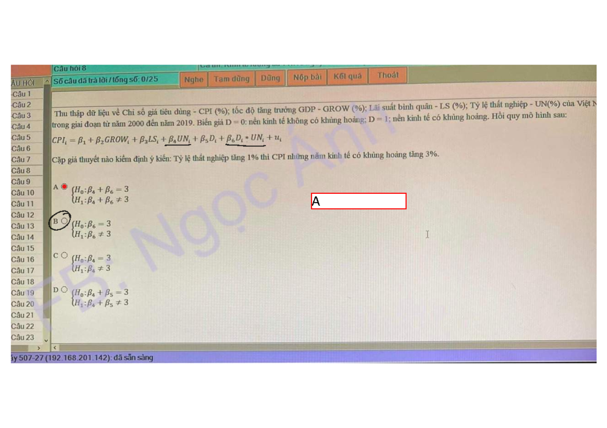 KTL-Check done - KTL - Kinh tế lượng - Studocu
