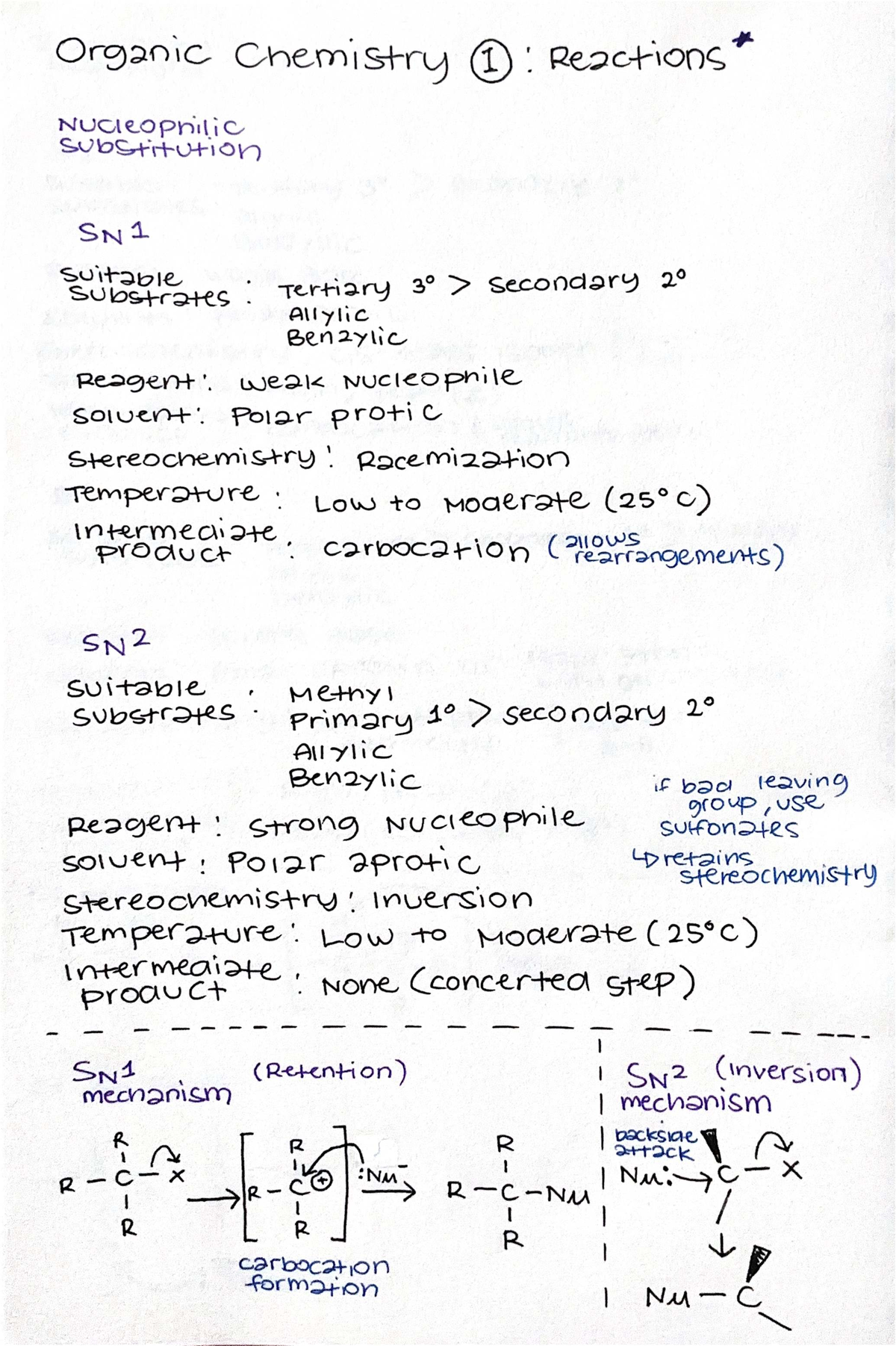 Organic Chemistry I: Nucleophilic Substitution & Elimination Reactions ...