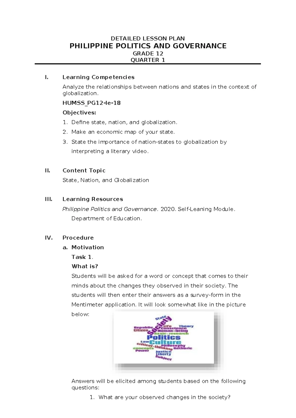 Lesson Plan: Analyzing Technology's Impact on Society (Grade 11) - Studocu