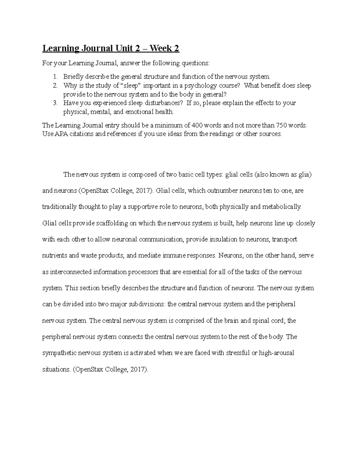 Learning Journal Unit 2 – Week 2 - Learning Journal Unit 2 – Week 2 For ...